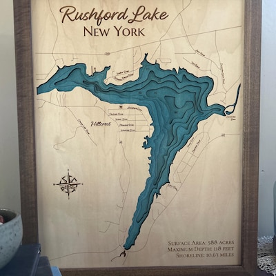 Custom Coastal 3D Wood Map, Custom Beach House Map, Choose Your Custom ...