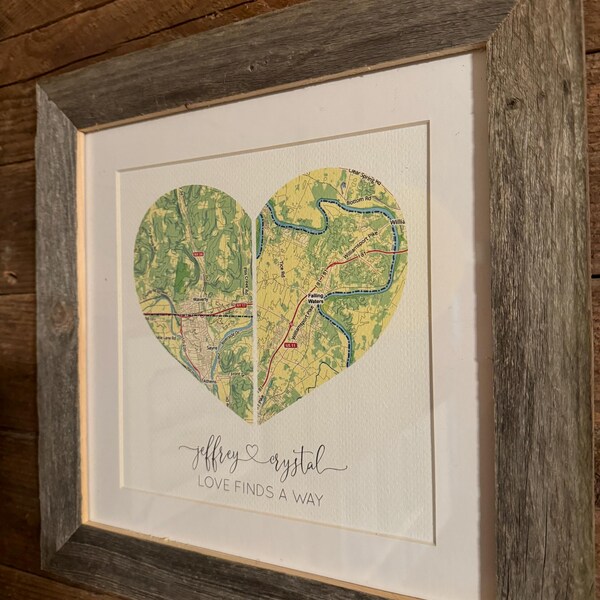 Map Wedding Gift Groom Gift From Bride, Personalized Gift for Husband ...