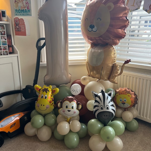 DIY Mini Safari Balloon Sculptures, Colours of Your Choice, Mini Foil ...