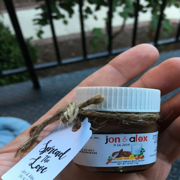 Print at Home Custom Mini Nutella Jar Labels and Tags With Step-by-step ...