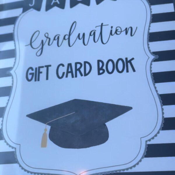 Graduation Gift Card Book, 4x6 Graduation Gift Card Holder, Birthday ...