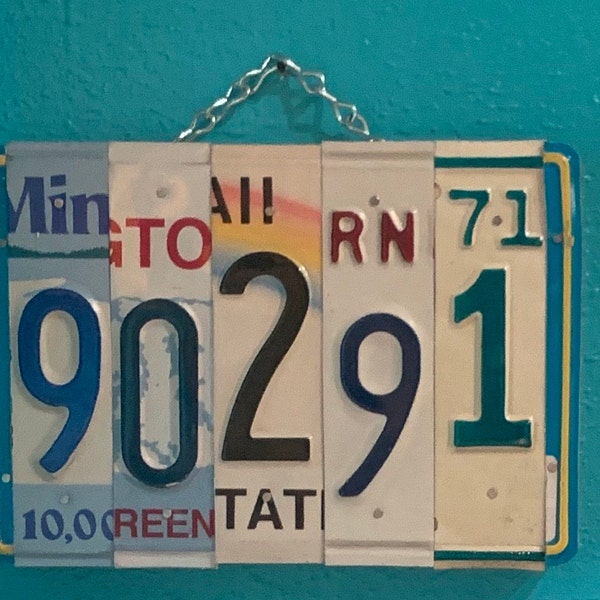 House Number License Plate Sign. Custom House Number Plaque. License ...