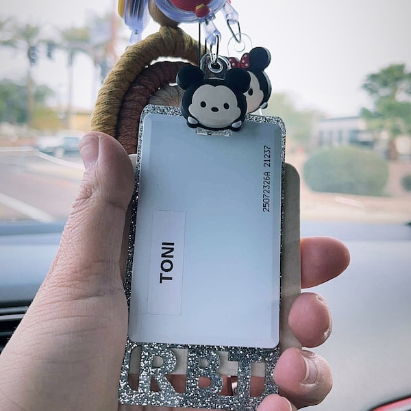 Custom Badge Buddy Id Holder, Enter Your Title on the Cute Acrylic and ...