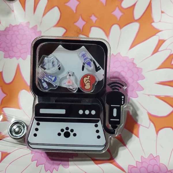 Sonographer Shaker Badge Reel - Etsy