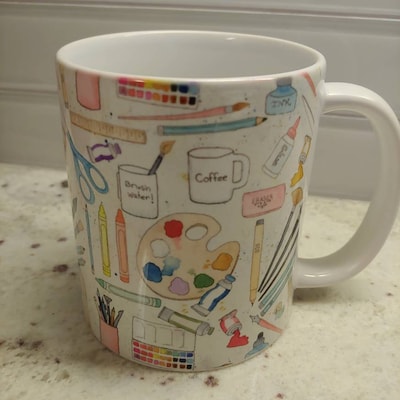 Artist Tools Coffee Mug Tea Mug 11 Oz. Ceramic Made to Order - Etsy