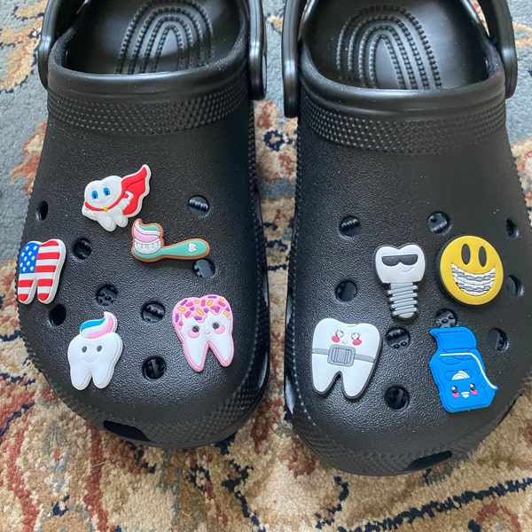 Dental Themed Shoe Charms. Teeth Charms. Tooth Charms. Dental Hygienist ...