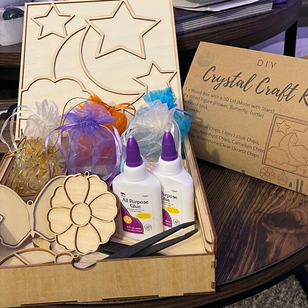 Crystal Craft Kit DIY, Craft Kit With Crystals, Crystals Date Night Box ...