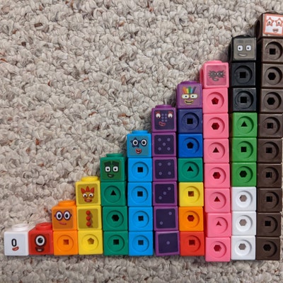 Numberblocks 0 100 Face and Body Stickers, Waterproof, Scratch and UV ...