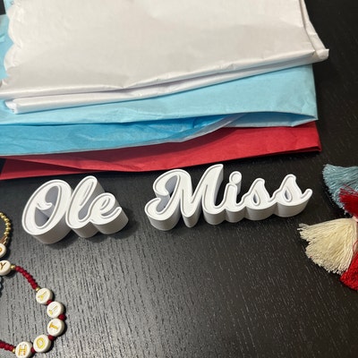 Alabama Roll Tide Block Letter Shelf Decor University of Alabama 3D ...