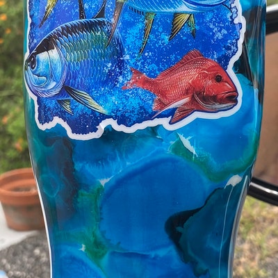 Grand Slam Saltwater Fish Fishing Sticker Salt Water Snapper Tarpon ...