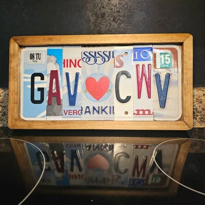 Custom Personalized License Plate House Numbers Sign, Address, Unique ...