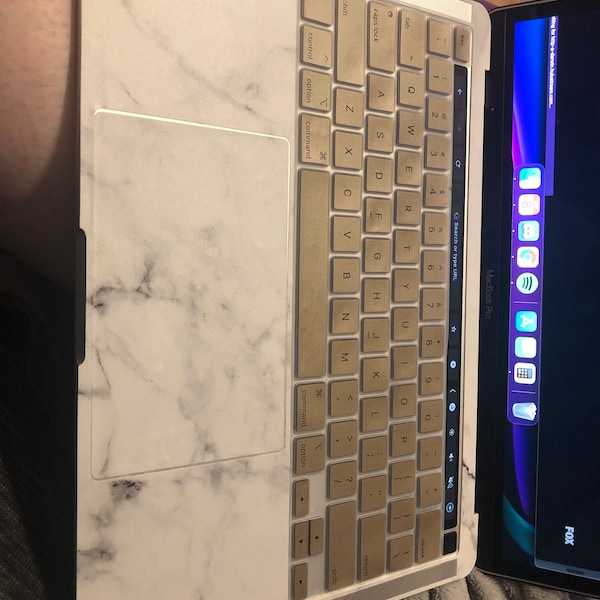 Gold Silicone Keyboard Cover, Tech Accessory, MacBook Pro Keyboard ...