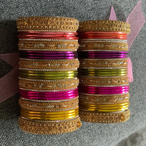 Gajjra Churiyan magenta - Etsy