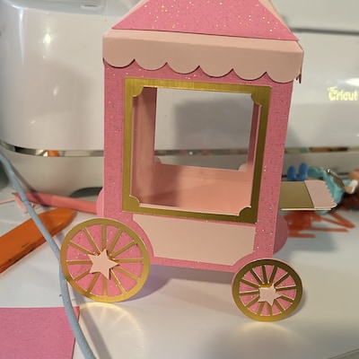 Circus Cart Box SVG, DXF, PDF, Png-digital Files, Circus Box Template ...