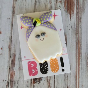 Printable Cookie Card Happy Halloween Pink Spiders 3.5 - Etsy