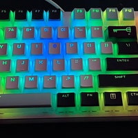 Red & Black Keycap Set 104 Pc W/ Free Custom Keycap Backlit Doubleshot ...