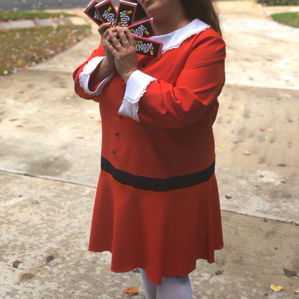 Veruca Salt Dress Red. Halloween Outfit. Girl Birthday Party Costume ...