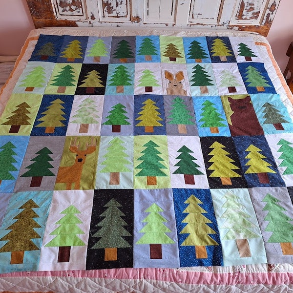 Lookout *tree and Animal Sampler Quilt Pattern* By: Elizabeth Hartman ...