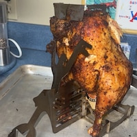 American Motorcycle Beer Can Chicken Stand BBQ Father' Day, Grill, Oven ...