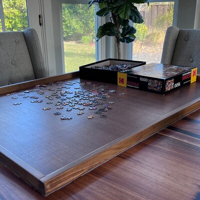 Jigsaw Puzzle Board 30 X 40 With Lazy Susan Turntable - Etsy