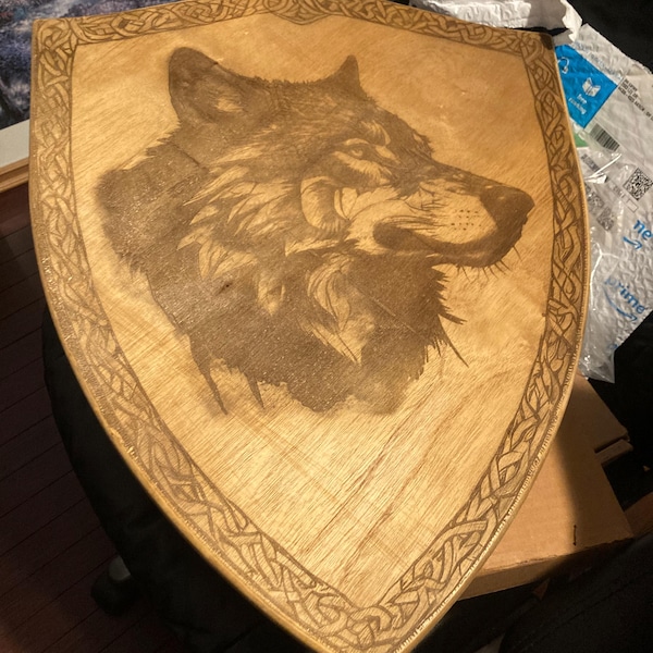 Wooden Shield, Custom Wood Shield, Laser Engraved Shield, Custom Coat ...