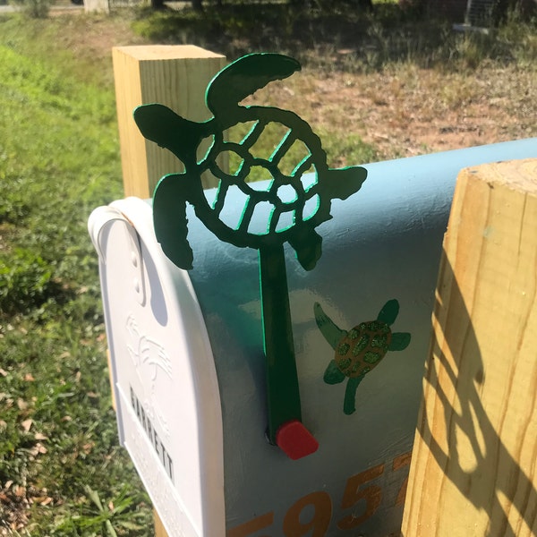 Sea Turtle Mailbox Flag: Powder Coated Metal, Beach Decor - Etsy