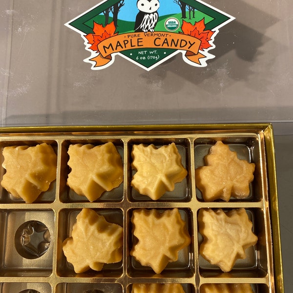 Maple Candy - Gold Gift Box of 15 Maple Leaf Candies - Free Shipping - Etsy