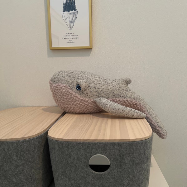Small Original Whale - Handmade Stuffed Animal - Etsy