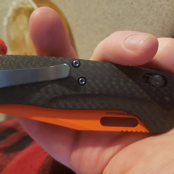 Replacement Scale Barrel Spacers Silver Aluminium Benchmade Bugout Mini ...