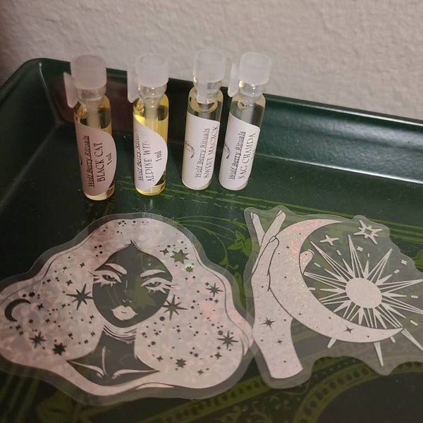 Fin Raziel 2ml Perfume Oil, Glass Vial Sample, Smokey and Potent Aromas ...