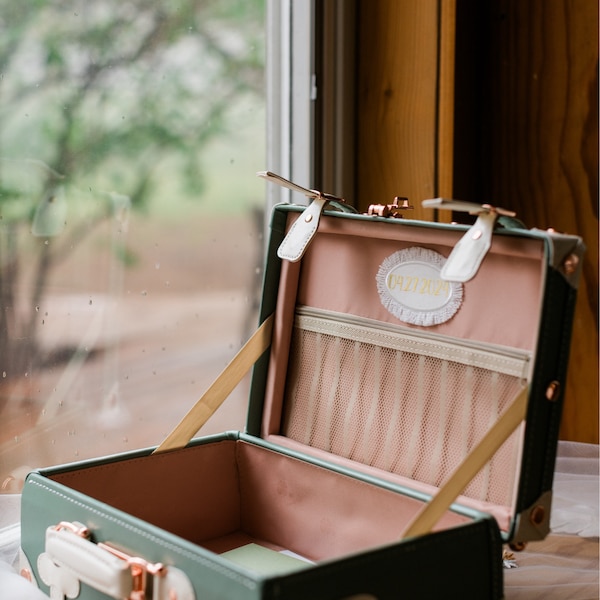 Emerald Green - Personalized Wedding Keepsake Box, Memory Case ...