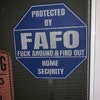 FAFO Home Security Sign - Etsy