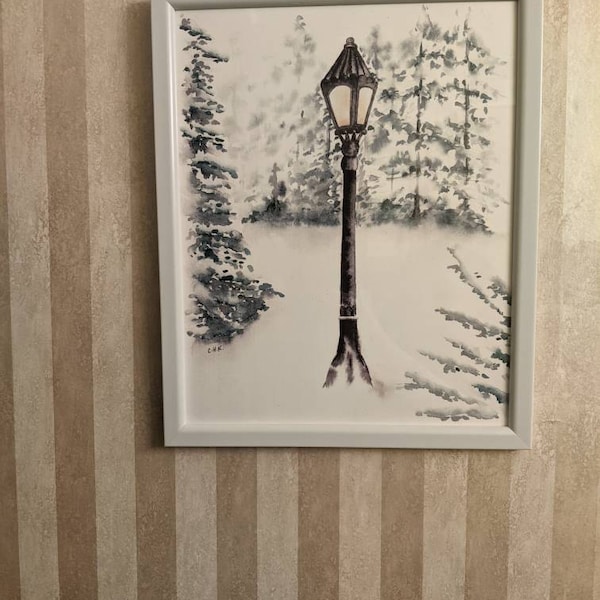 Narnia Lamppost Watercolor - Etsy