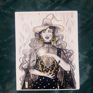 Coven Inktober Art Print - Etsy