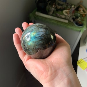 60-70mm Natural Labradorite Spheredivinationquartz Crystalcrystal ...