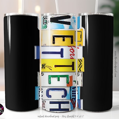 Shabby License Plate Alphabet, PNG Digital Download Graphics With ...