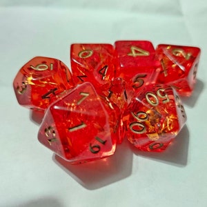 Purple Turtle Dice Set, Transparent With Light Purple Turtle Inside ...