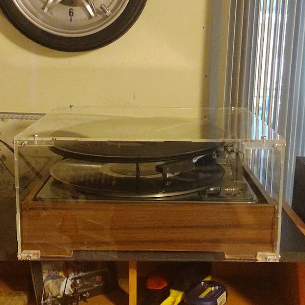 Custom Made Clear Plexiglass Dust Cover for Turntables and Audio ...