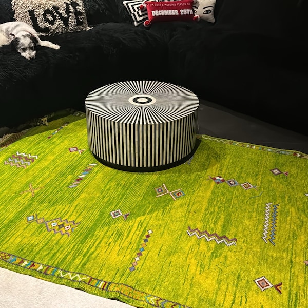 Moroccan Handmade Tablecloth Embroidered Set, Multi-color Moroccan ...