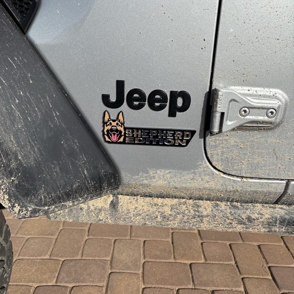 Pittie Edition Car Badge, Black and White - Etsy