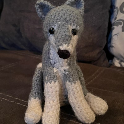 Crochet Pattern for Woolfie, Realistic Crochet Wolf Amigurumi Instant ...