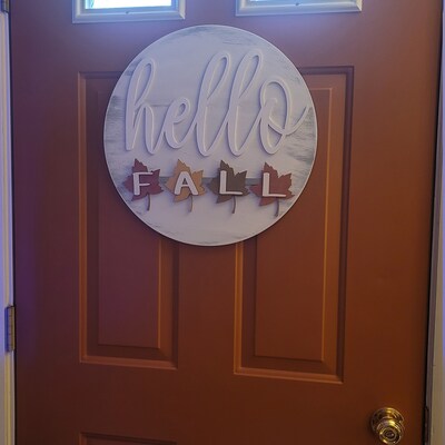 Original Seasonal Interchangeable Hello Sign - Etsy