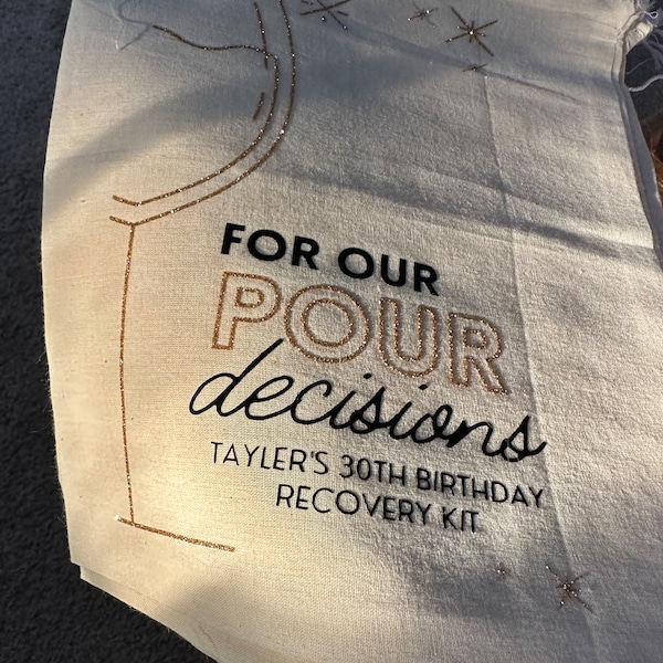 Wine-themed Birthday Hangover Recovery Kit Card Template, Oh Shit Kit ...