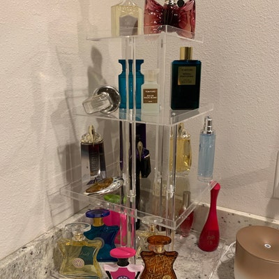 Perfume Storage Organizer, Acrylic Makeup Organizer, 3 Tier Perfume ...