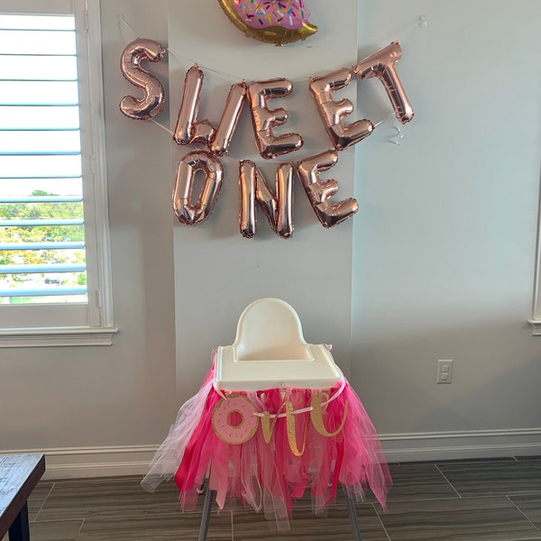 Sweet One Balloons Donut Birthday Decor First Birthday Party 1st ...