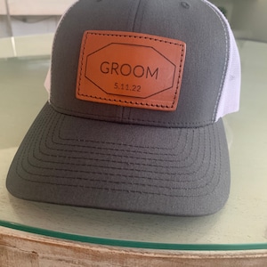 ADVENTURE Leather Patch HAT Leather Patch Snapback Cap | Etsy