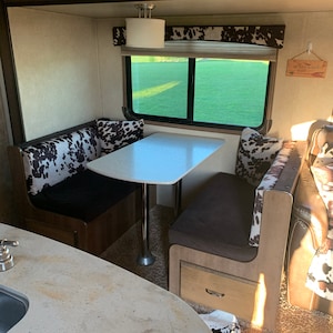 U-shaped Custom Dinette Seat Covers 6 That Transform Your Trailer ...