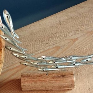 The blue Collection Tin of Sardines Fish Hanging Metal Tin Decoration ...