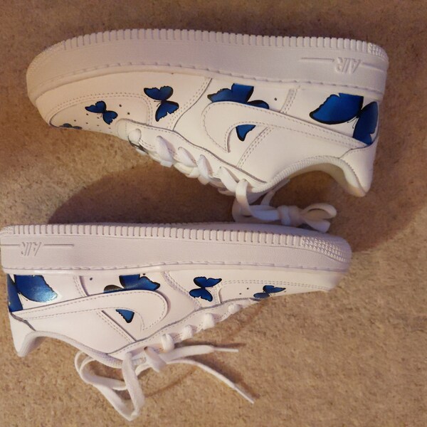 Hand Painted Custom Air Force 1 Low Fire Flame AF1 Customized Made to ...