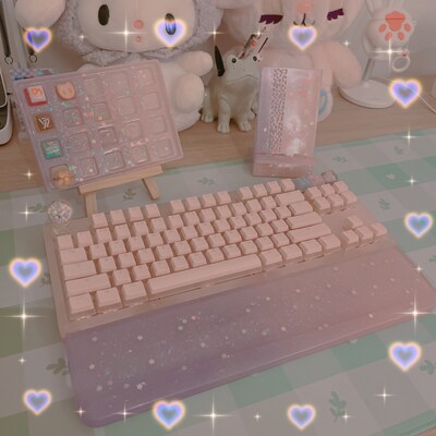 Sakura Cherry Blossom Artisan Resin Keycaps - Etsy